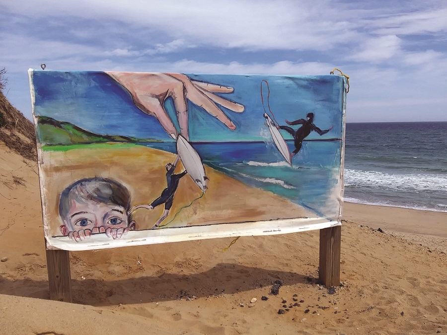 Wellfleet Has Its Own Beach Banksy - The Provincetown Independent Wellfleet Has Its Own Beach Banksy - The Provincetown Independent